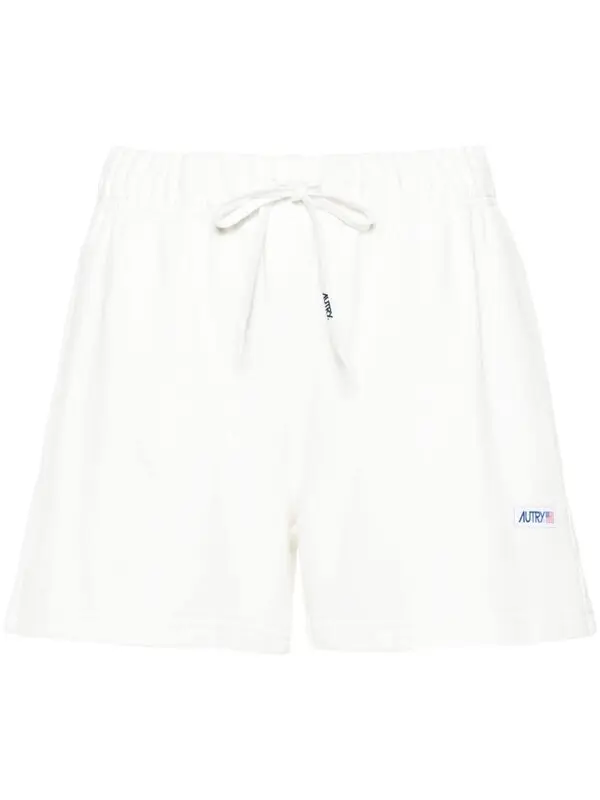 AUTRY Logo-patch Jersey Shorts