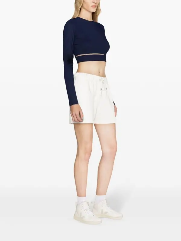AUTRY Logo-patch Jersey Shorts