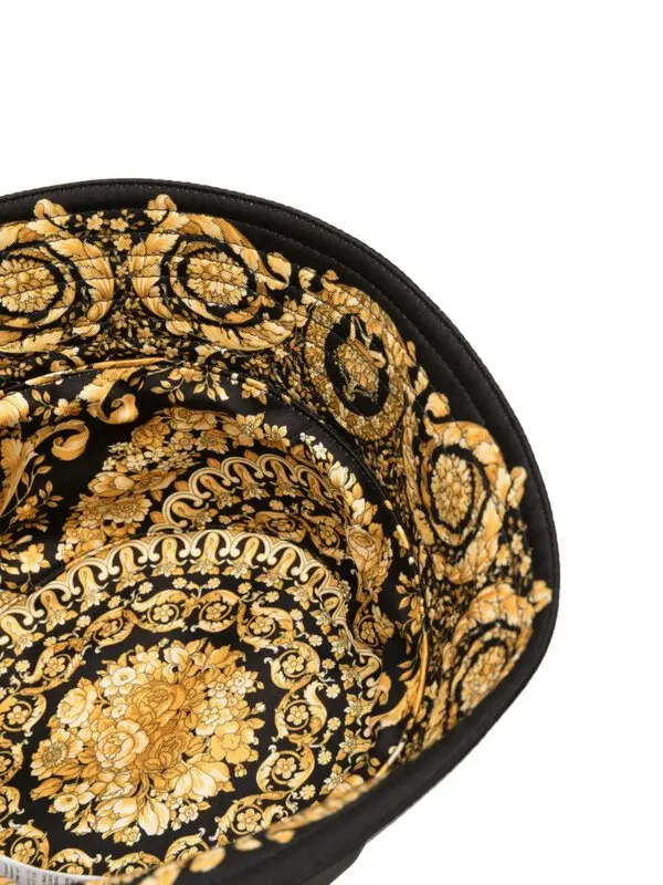 Versace Barocco Reversible Bucket Hat - Black | Editorialist display picture 2