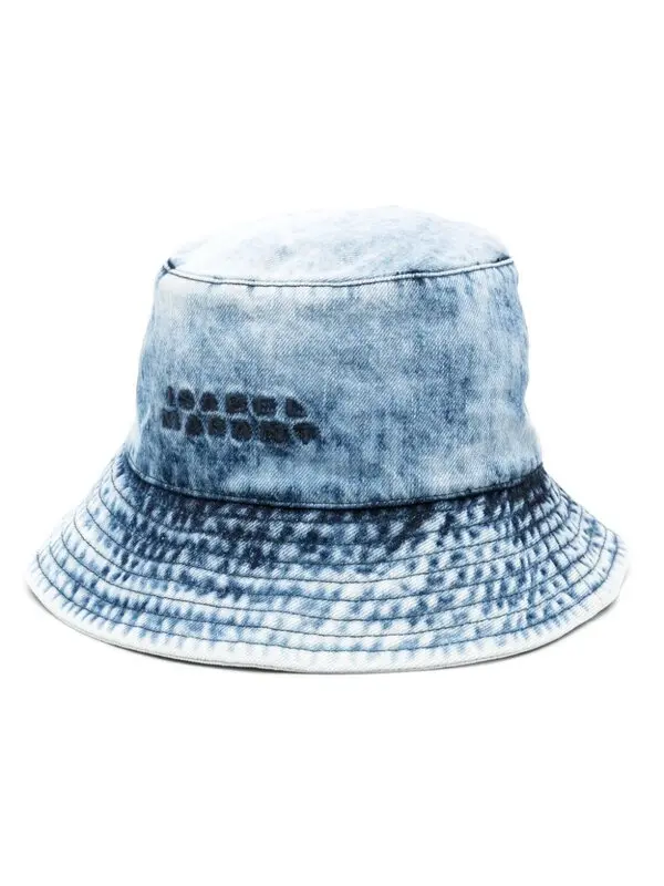 Isabel Marant Giorgia Denim Bucket Hat - Blue