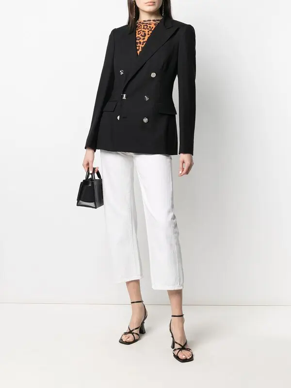 Ralph Lauren Double-breasted Cashmere Blazer - Black