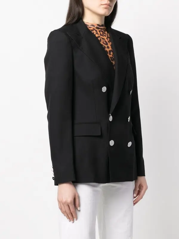 Ralph Lauren Double-breasted Cashmere Blazer - Black