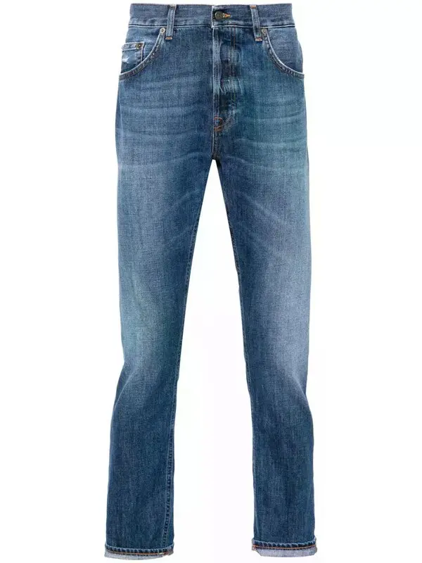 DONDUP Icon Mid-rise Straight-leg Jeans - Blue