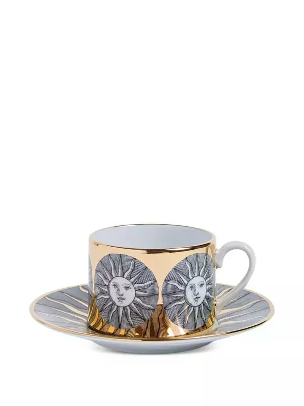 FORNASETTI Sole Tea Cup And Saucer