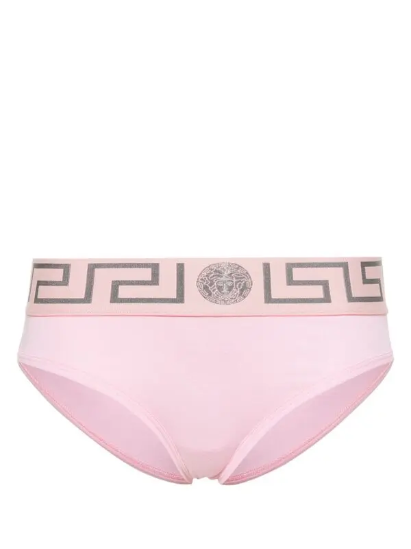 Versace Greca Border Jersey Briefs - Pink