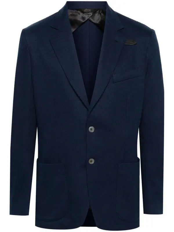 Brioni Silk-blend Knitted Blazer