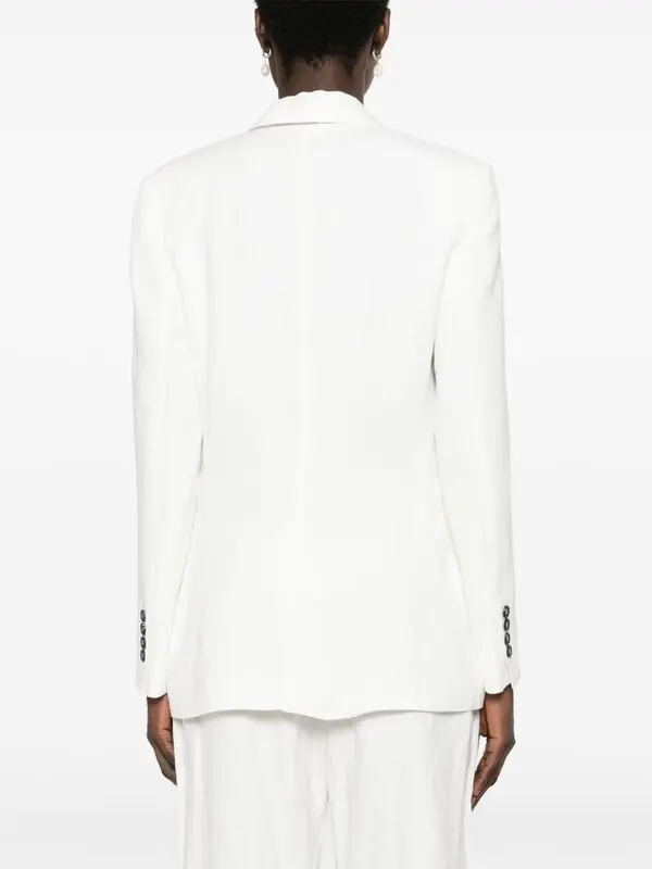 Brunello Cucinelli Peak-lapels Double-breasted Blazer - White