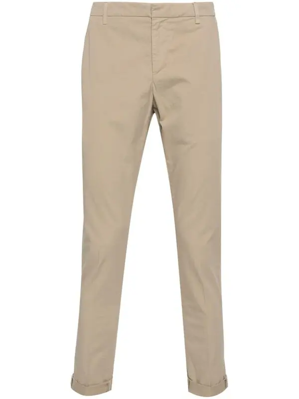 DONDUP Slim-fit Chino Trousers - Neutrals