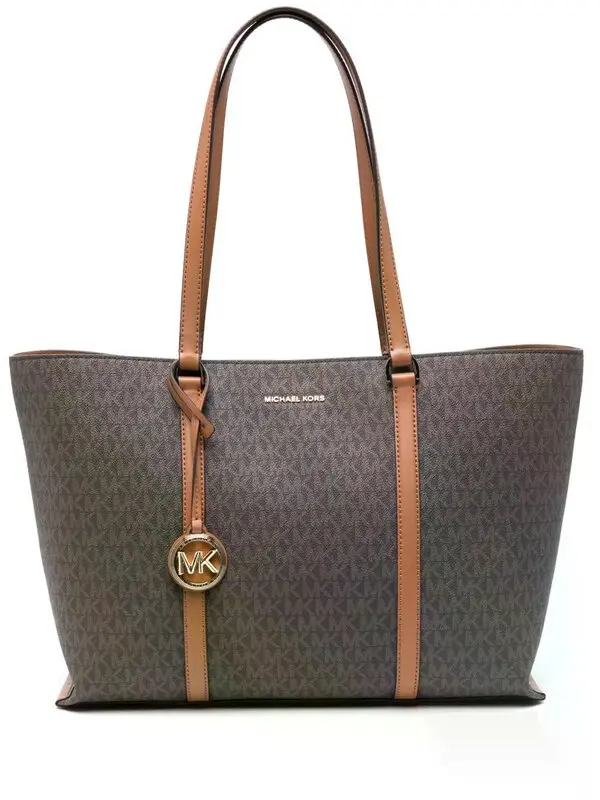 Michael Kors Logo-print Tote Bag - Brown