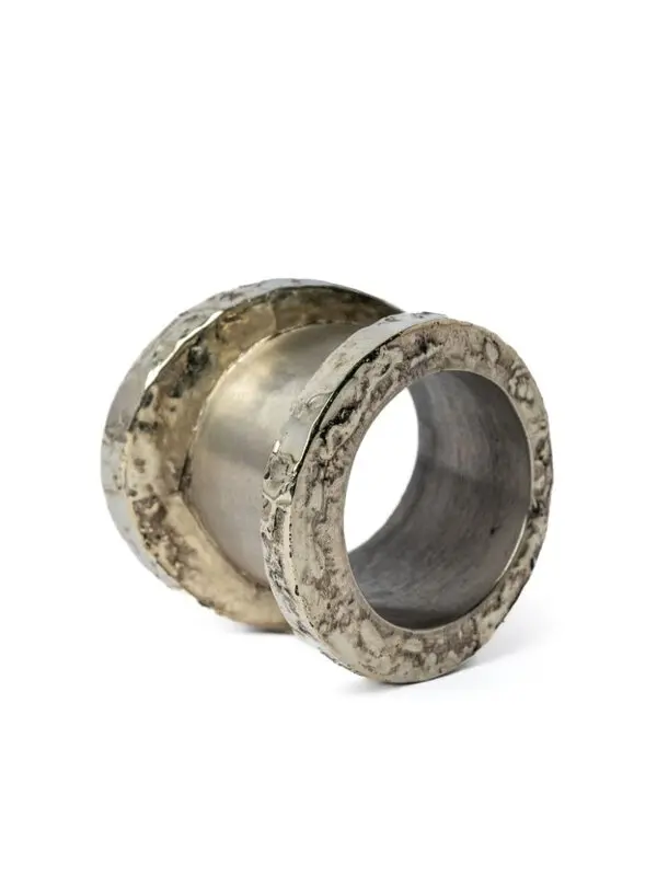 PARTS OF FOUR Chasm Distressed Ring - Silver