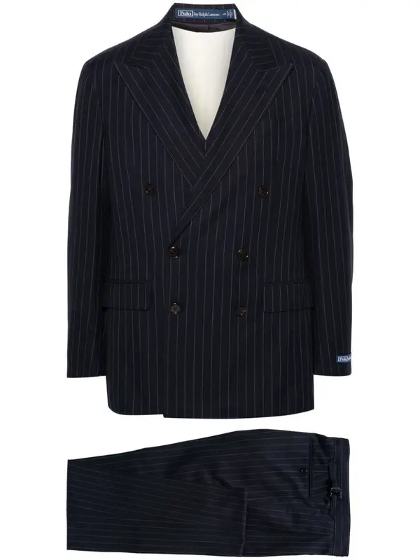 Polo Ralph Lauren Double-breasted Pinstriped Suit