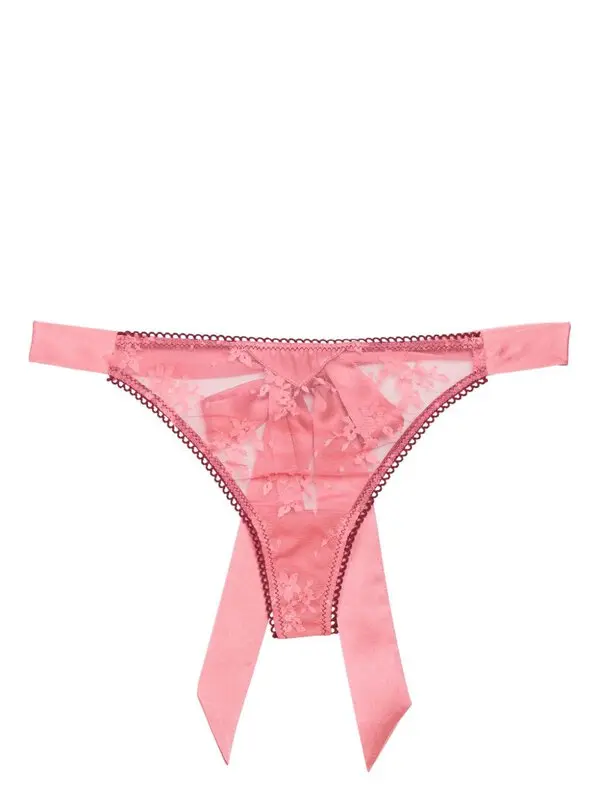 FLEUR DU MAL Untie Me Silk Thong