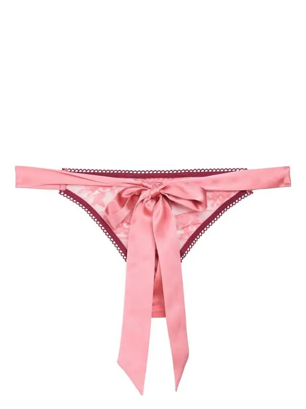 FLEUR DU MAL Untie Me Silk Thong