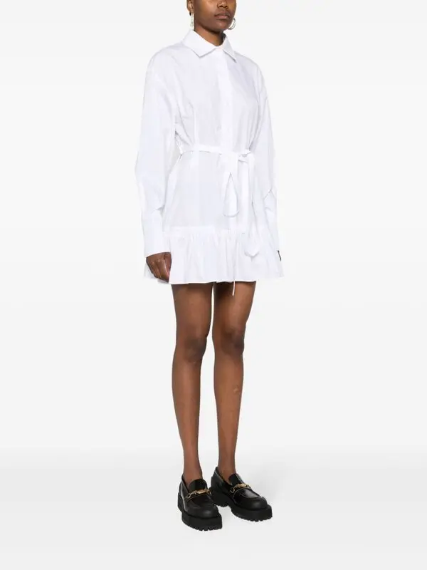 PATOU Ruffled Mini Shirtdress