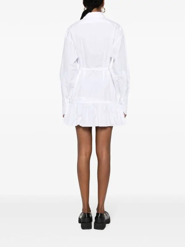 PATOU Ruffled Mini Shirtdress