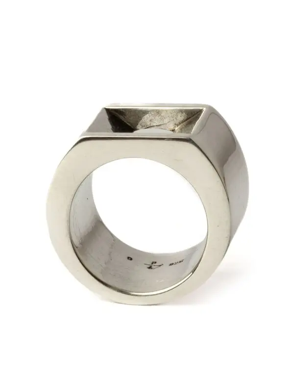 PARTS OF FOUR Crescent Plane Gateway Ring - Silver