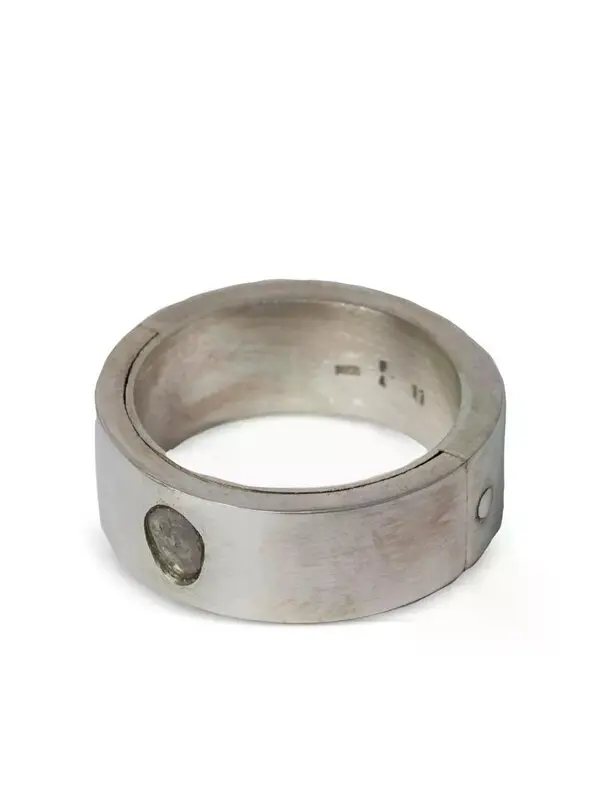 PARTS OF FOUR Sistema Diamond Slab Ring - Silver