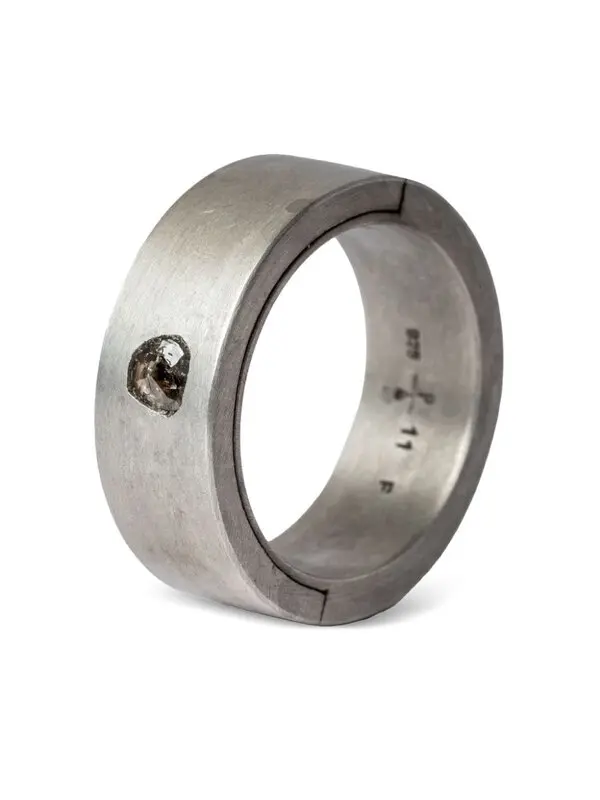PARTS OF FOUR Sistema Diamond Slab Ring - Silver