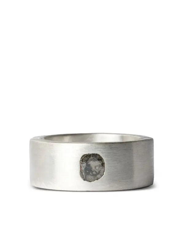 PARTS OF FOUR Sistema Diamond Slab Ring - Silver