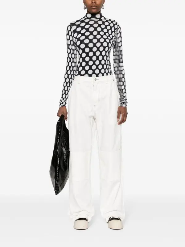 MAISON MARGIELA Embroidered Straight-leg Trousers