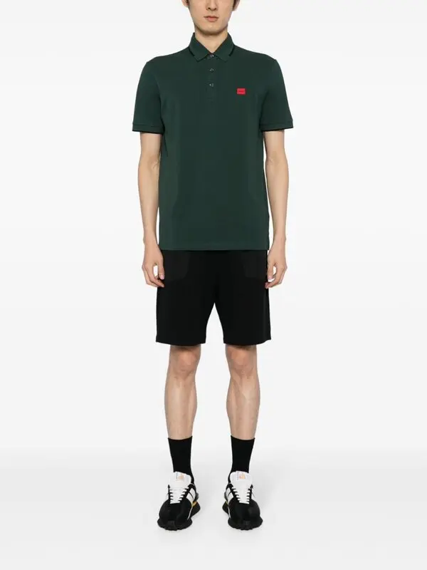 Hugo Deserino 232 Cotton-pique Polo Shirt - Green