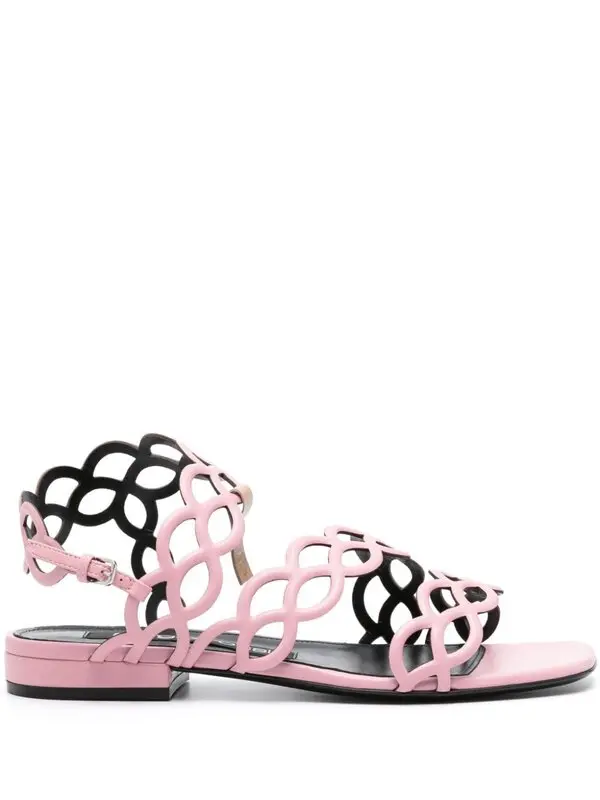 SERGIO ROSSI Cut-out Detail Sandals - Pink
