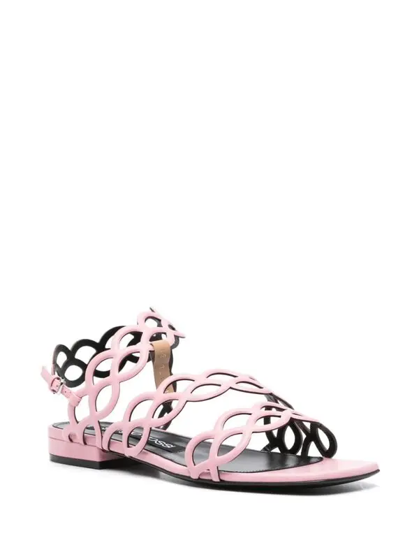 SERGIO ROSSI Cut-out Detail Sandals - Pink