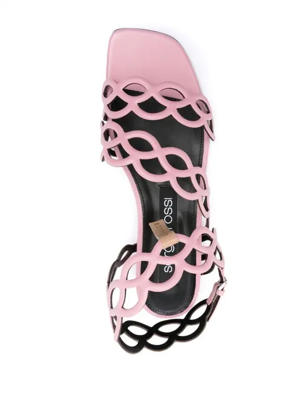 SERGIO ROSSI Cut-out Detail Sandals - Pink