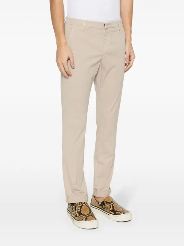 DONDUP Slim-fit Chino Trousers - Neutrals