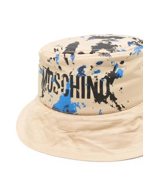 Moschino Print Bucket Hat - Neutrals