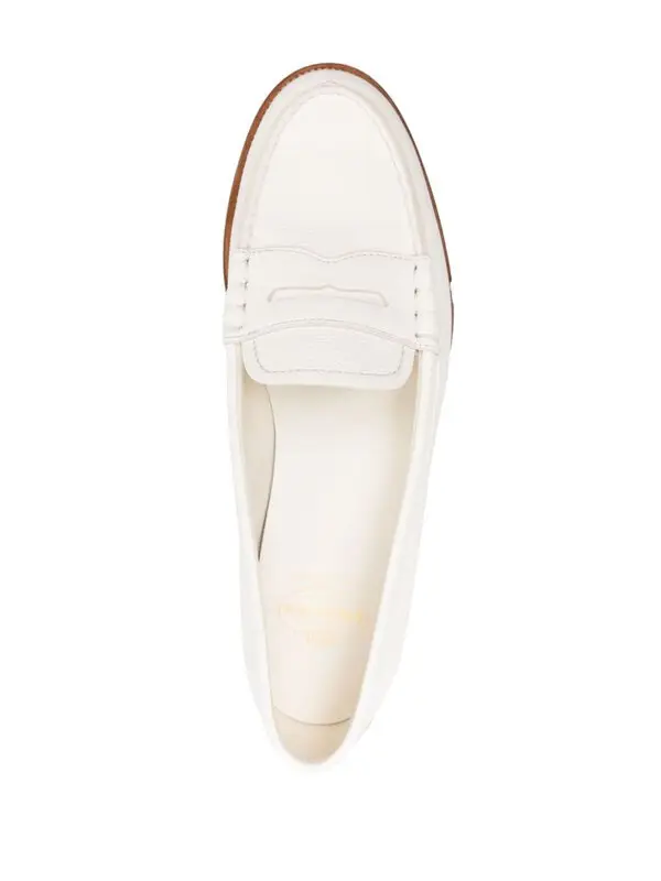 Church's Slip-on Leather Loafers - White