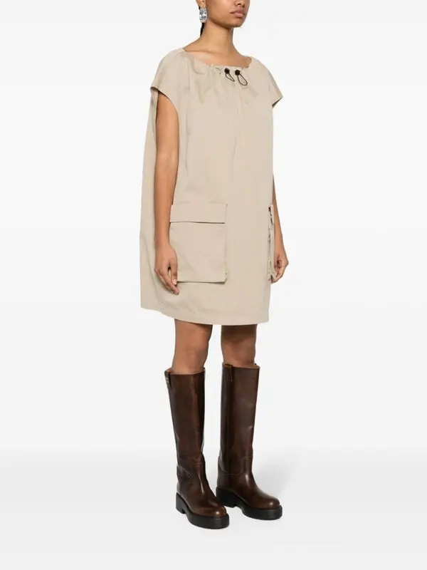MAISON MARGIELA Cotton Poplin Mini Dress - Neutrals