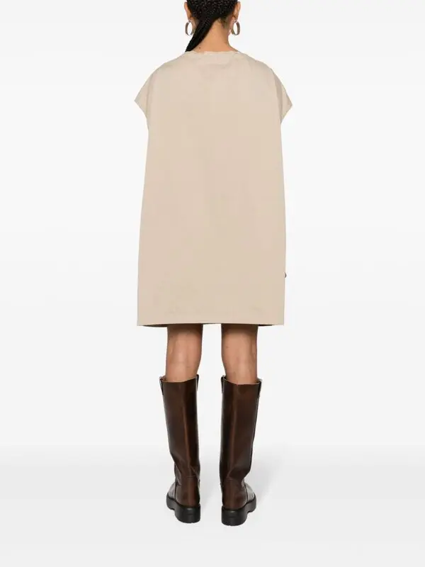 MAISON MARGIELA Cotton Poplin Mini Dress - Neutrals