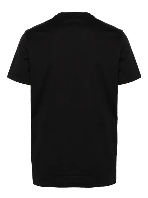 DONDUP Logo-embroidered Cotton T-shirt - Black