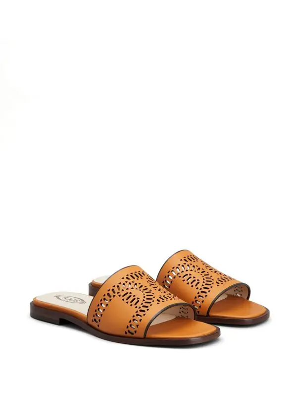 TOD'S Laser-cut Leather Sandals