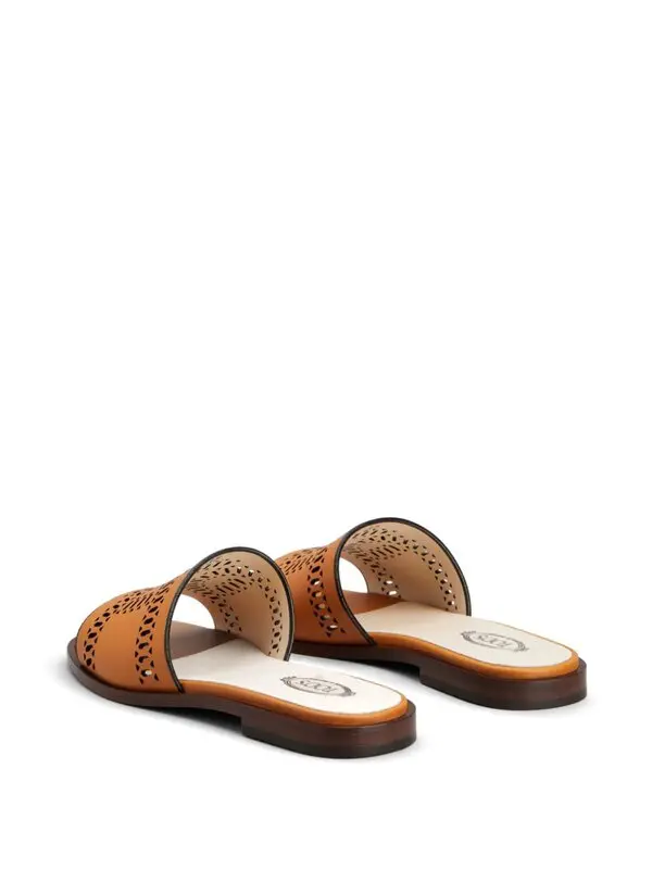 TOD'S Laser-cut Leather Sandals