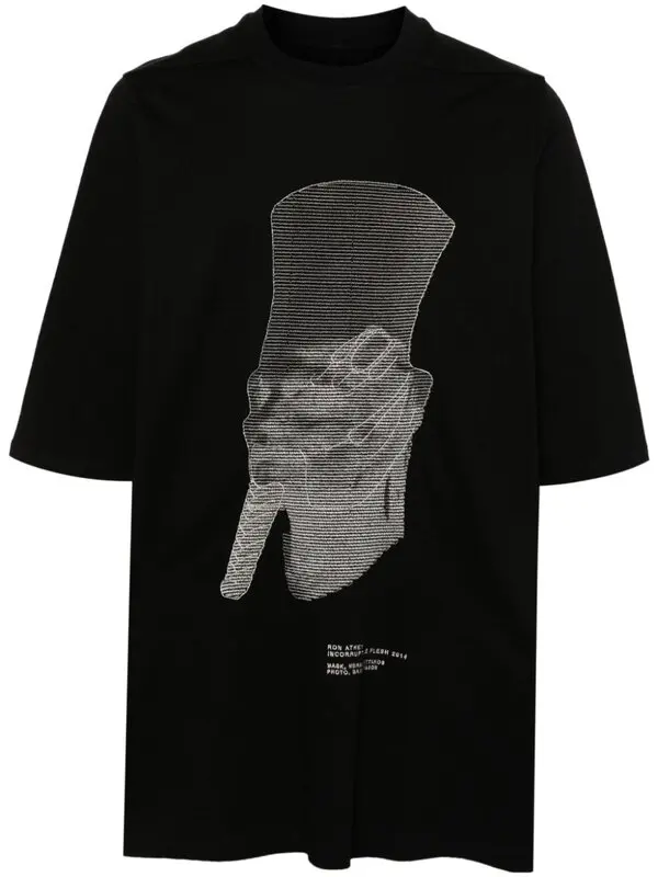 Rick Owens Ron Jumbo Ss Cotton T-shirt