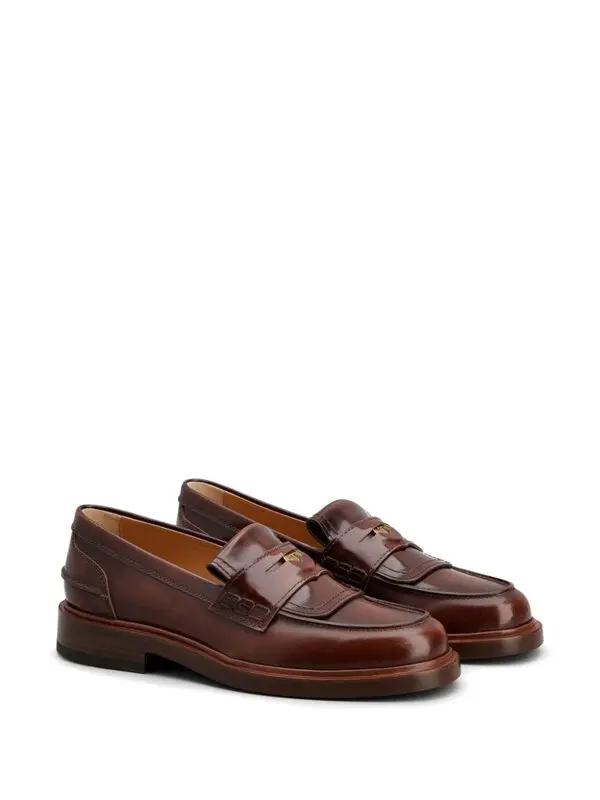 TOD'S Penny-slot Leather Loafers
