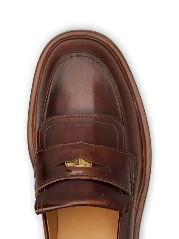 TOD'S Penny-slot Leather Loafers