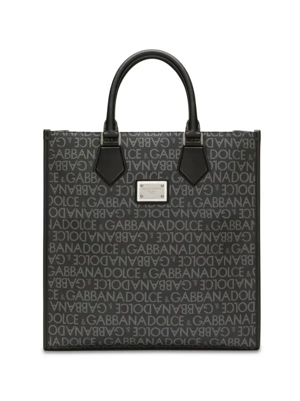 Dolce & Gabbana Logo-print Tote Bag - Black