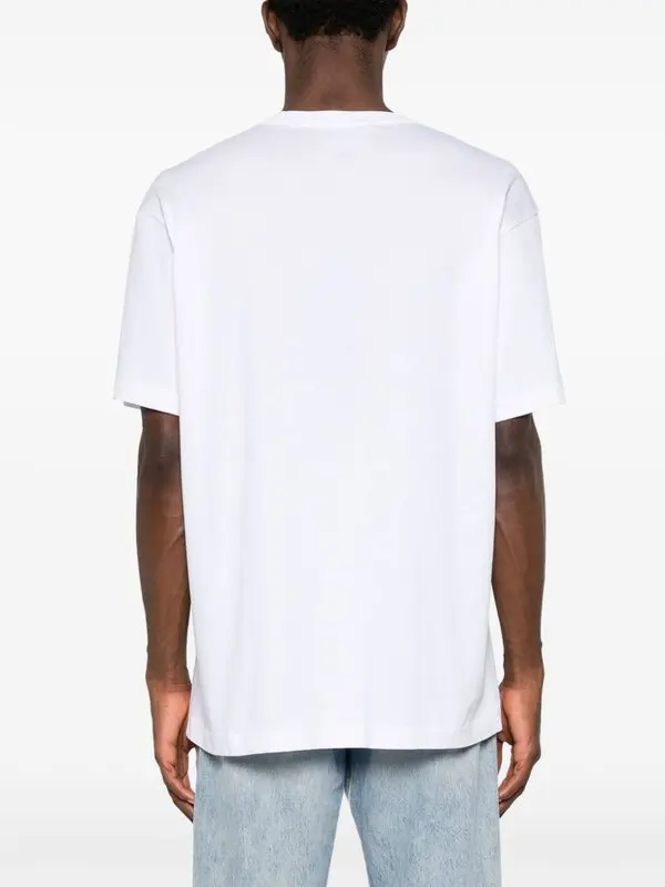 Versace Logo-print Cotton T-shirt - White