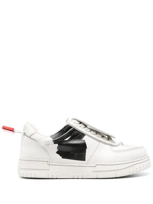 44 LABEL GROUP Avril Leather Sneakers - Grey