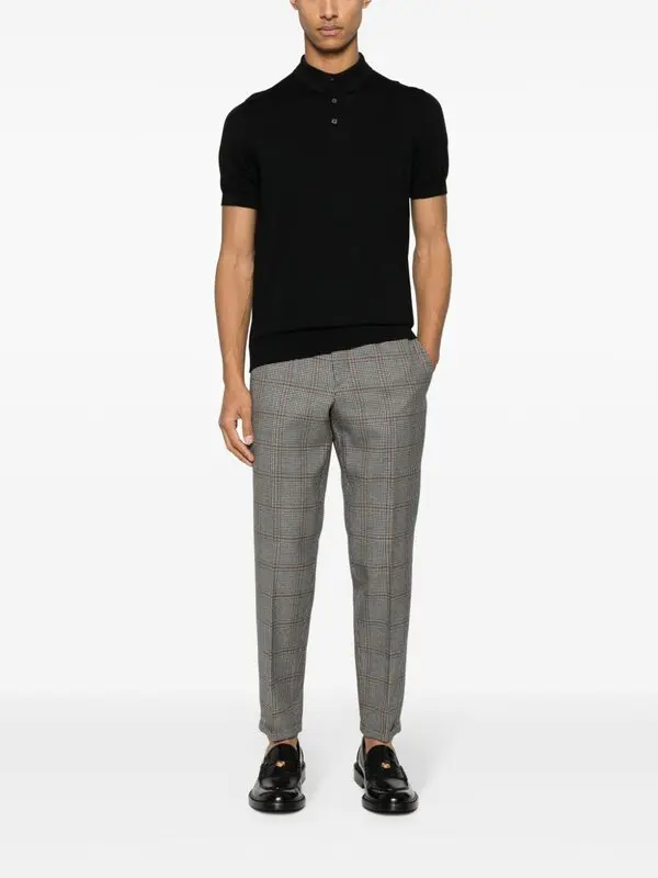 Fedeli Sportman Cotton Polo Shirt - Black