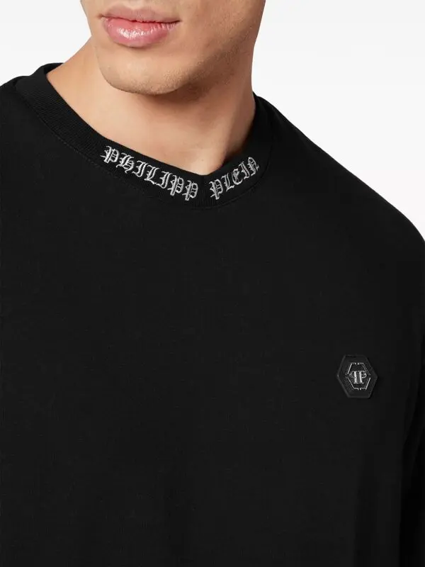 Philipp Plein Logo-embroidered Crew-neck Sweatshirt