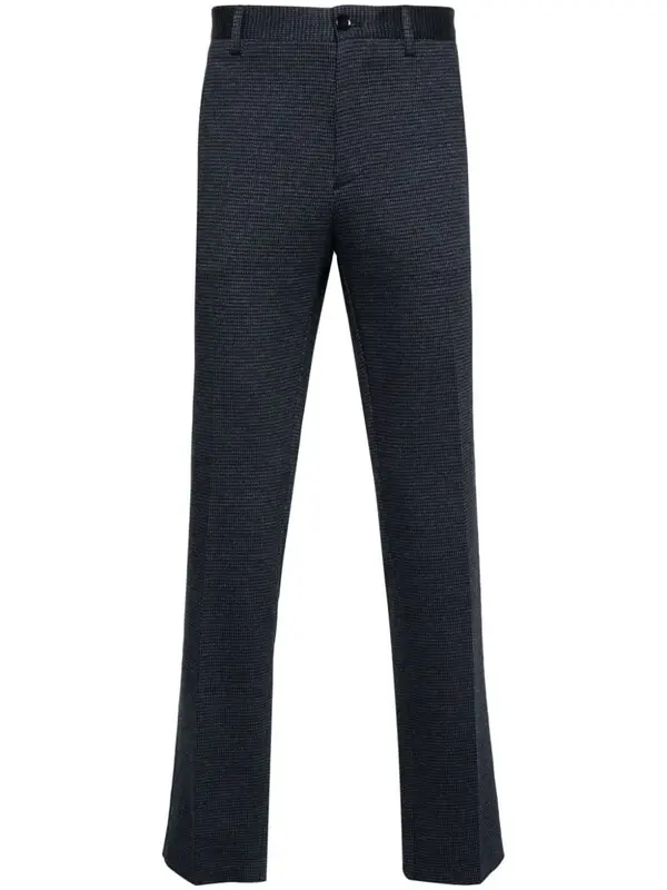 Etro Straight-leg Cotton Trousers - Blue
