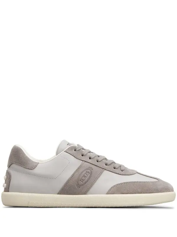 TOD'S Tabs Leather Sneakers - Grey