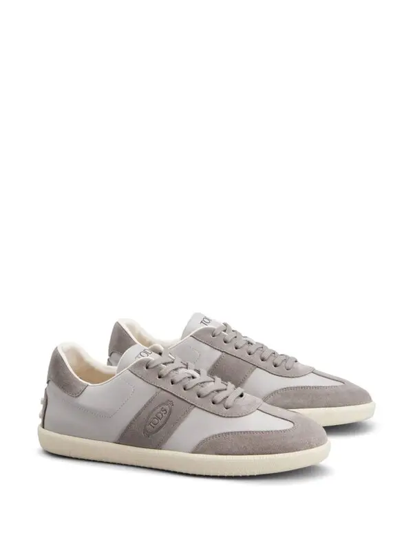 TOD'S Tabs Leather Sneakers - Grey