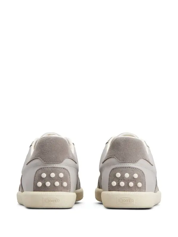 TOD'S Tabs Leather Sneakers - Grey