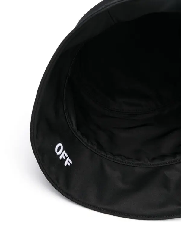 Off-White Embroidered Bucket Hat