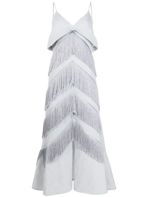 Alexis Nadinee Fringed Dress In Blue - 42% Off | Editorialist